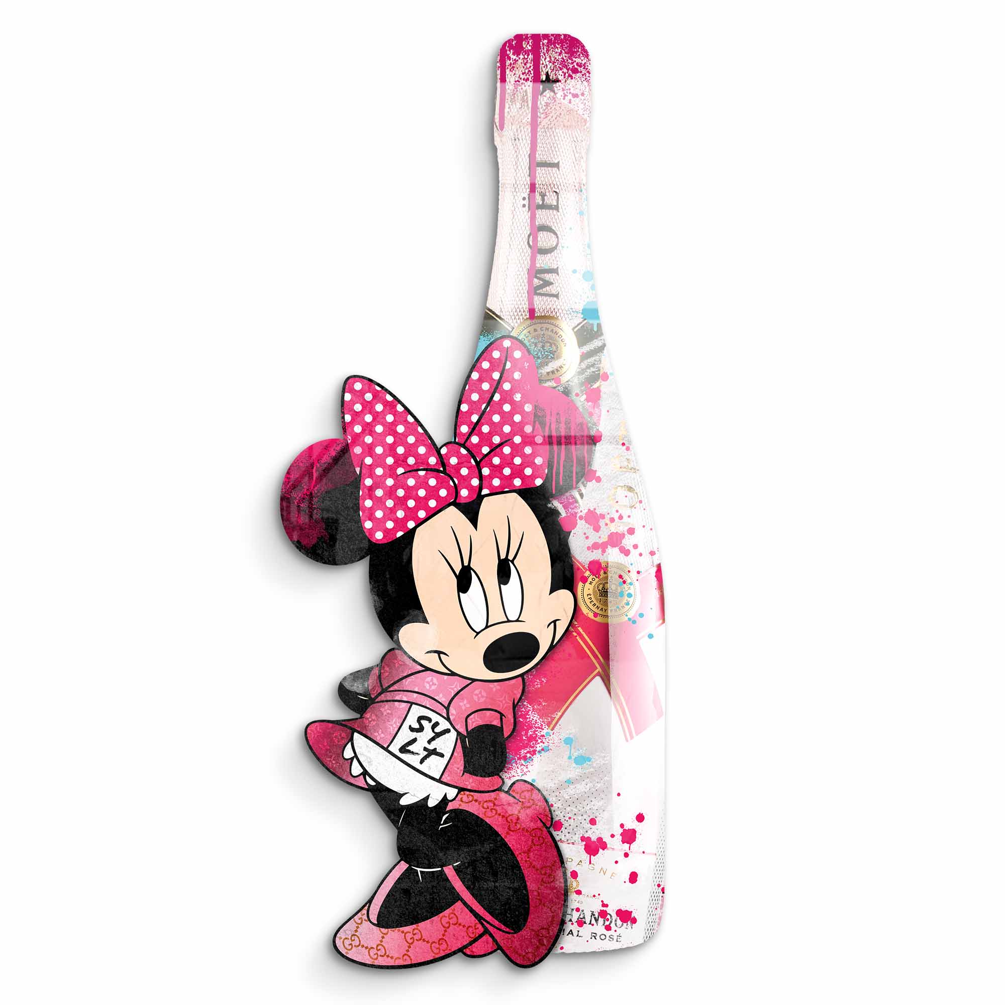 ArtMind Freiform Wandbild - Sylt- Rose Champagne