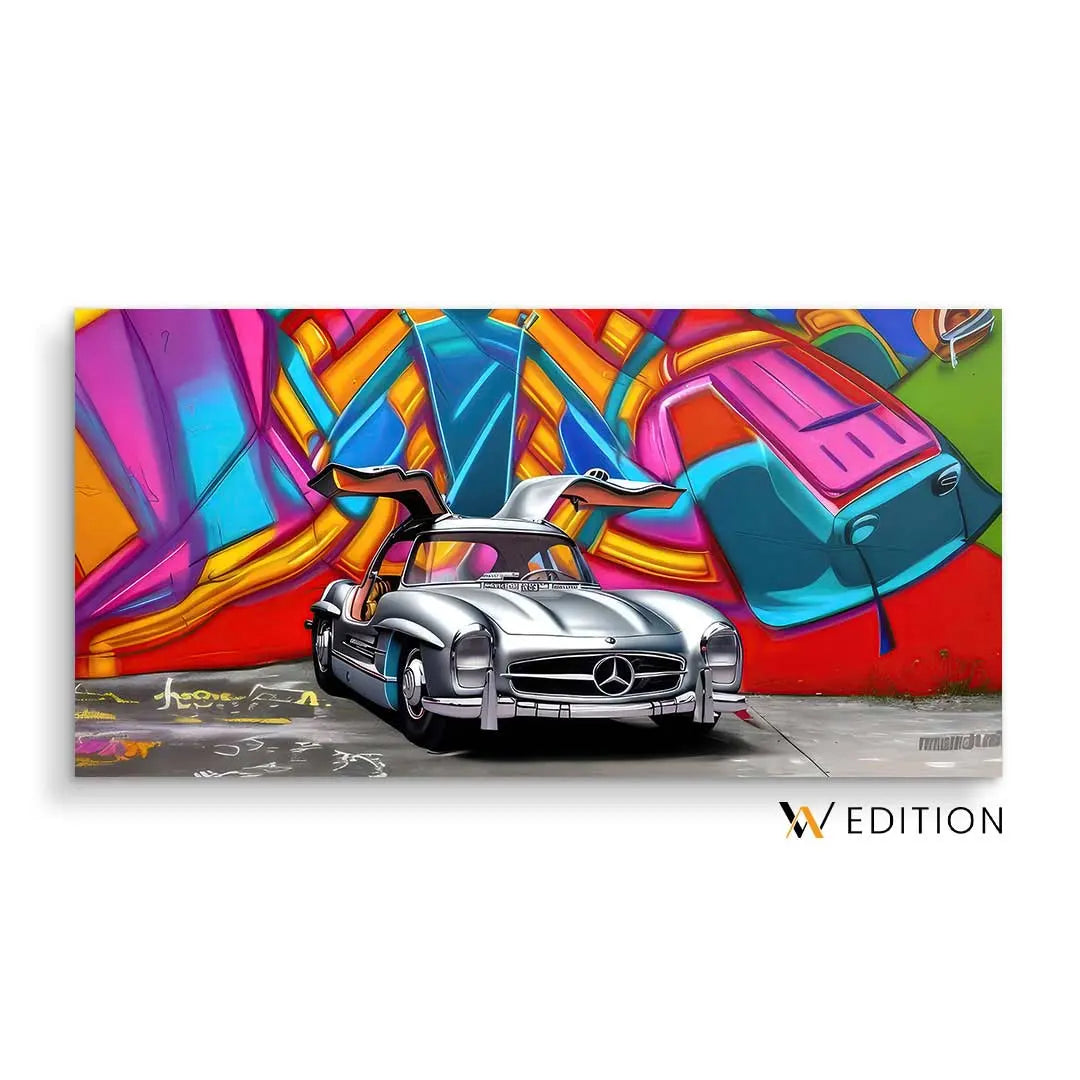 Wandbild ArtMind-Dreamcar Mercedes 300sl-Galerie Kunstwerk von ArtMind