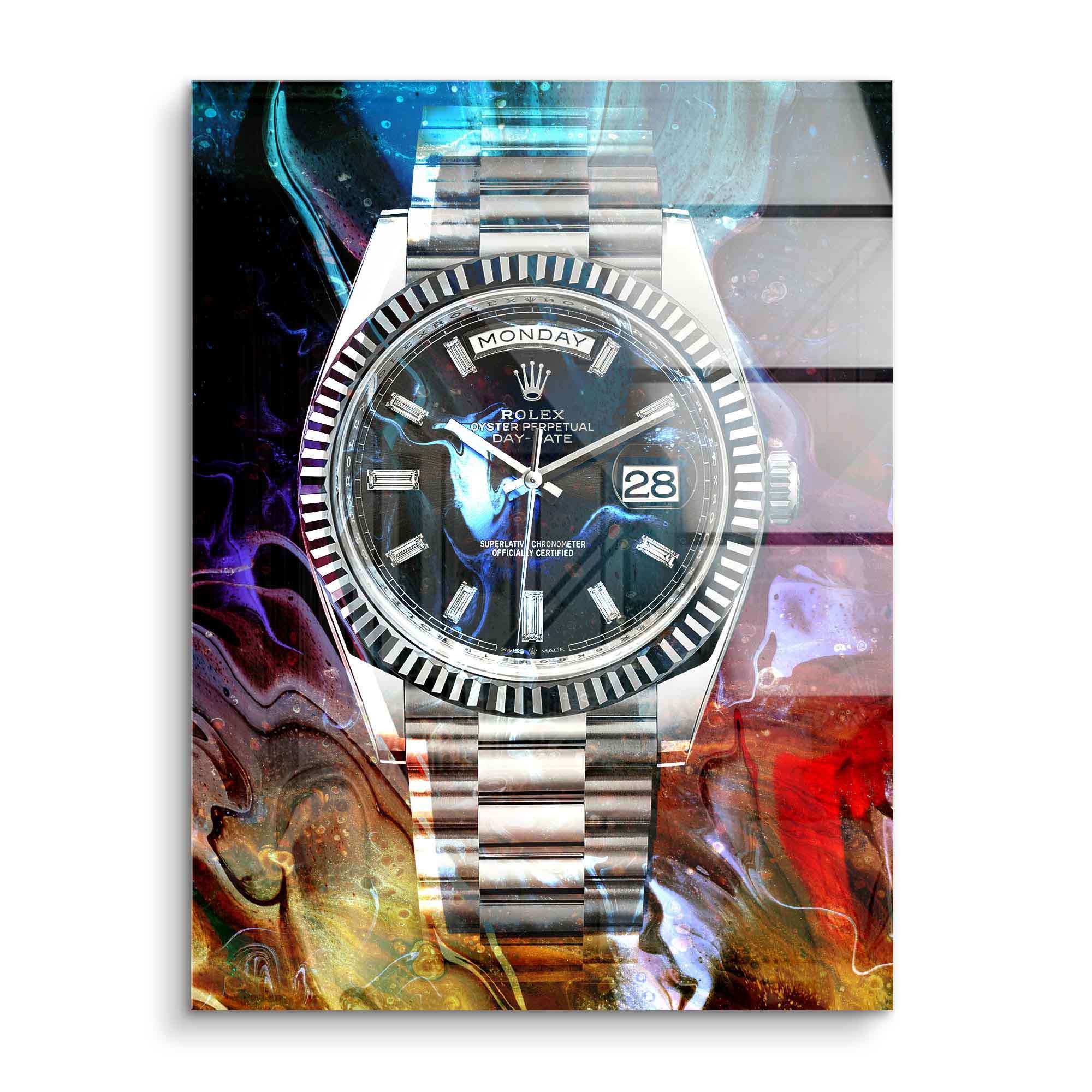 Mural with clock - splash – ArtMind